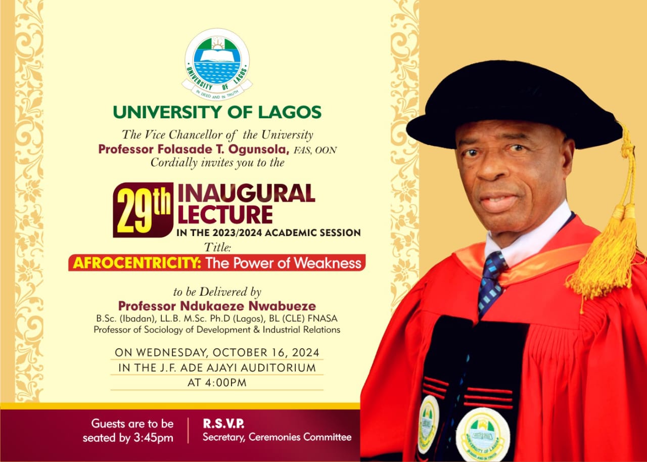 UNILAG To Host 29th Inaugural Lecture